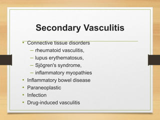 Approach to a patient with vasculitis | PPTX