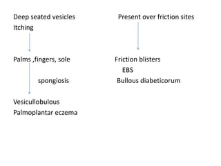 Approach to a patient with vesicobullous lesions | PPTX