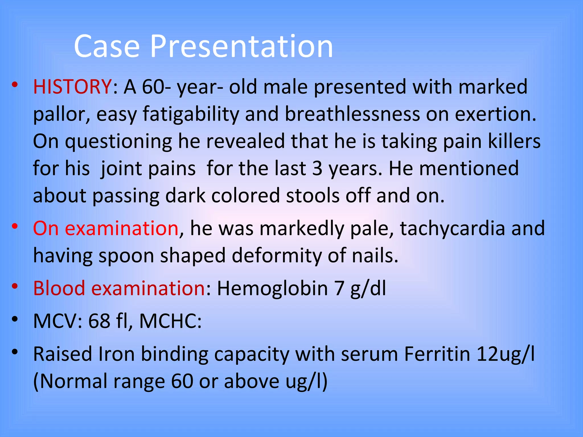 Approach to a pationt with pallor | PPT