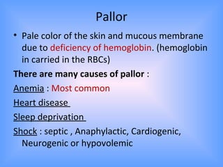 Approach to a pationt with pallor | PPT