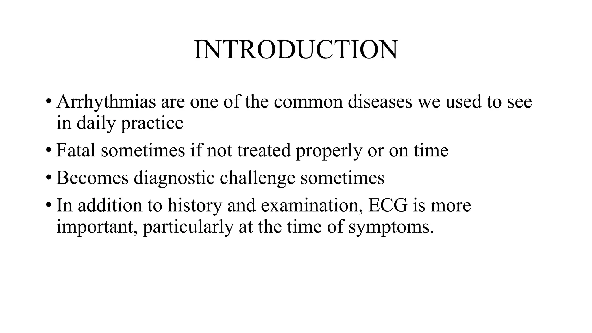 Approach to cardiac arrhythmias | PPTX