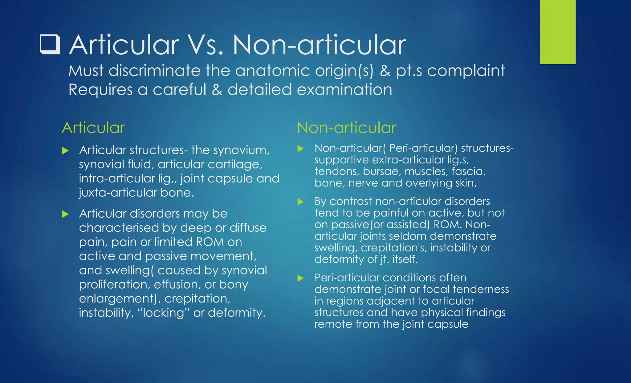 Approach to articular disorders( Mono/Poly Arthritis) | PPTX