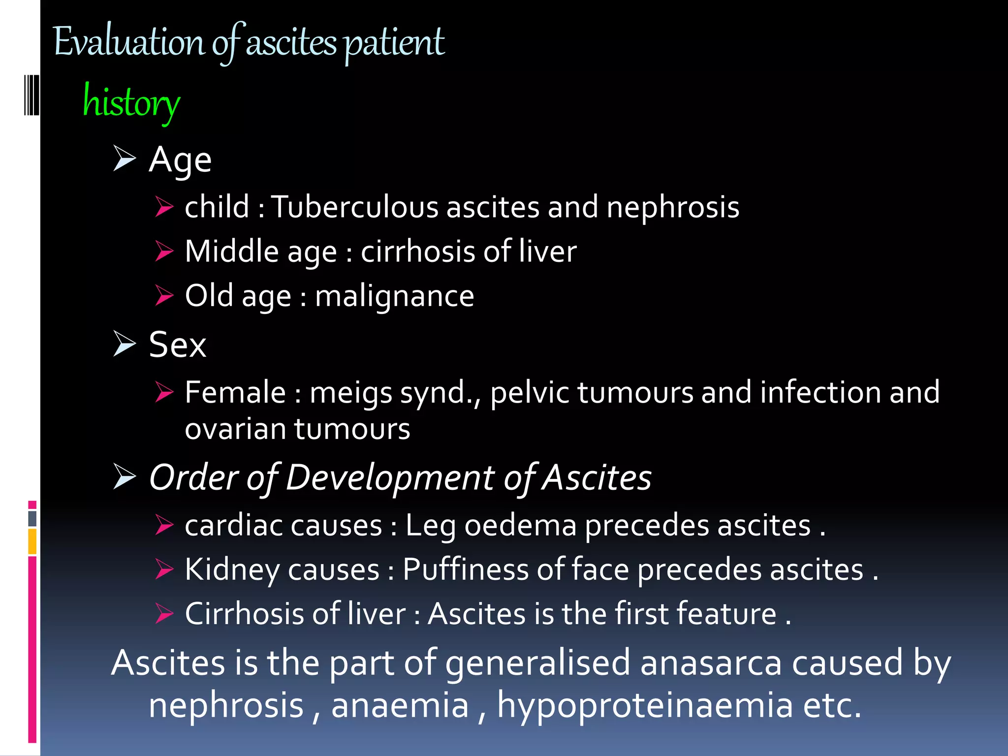 Approach to ascites | PPTX