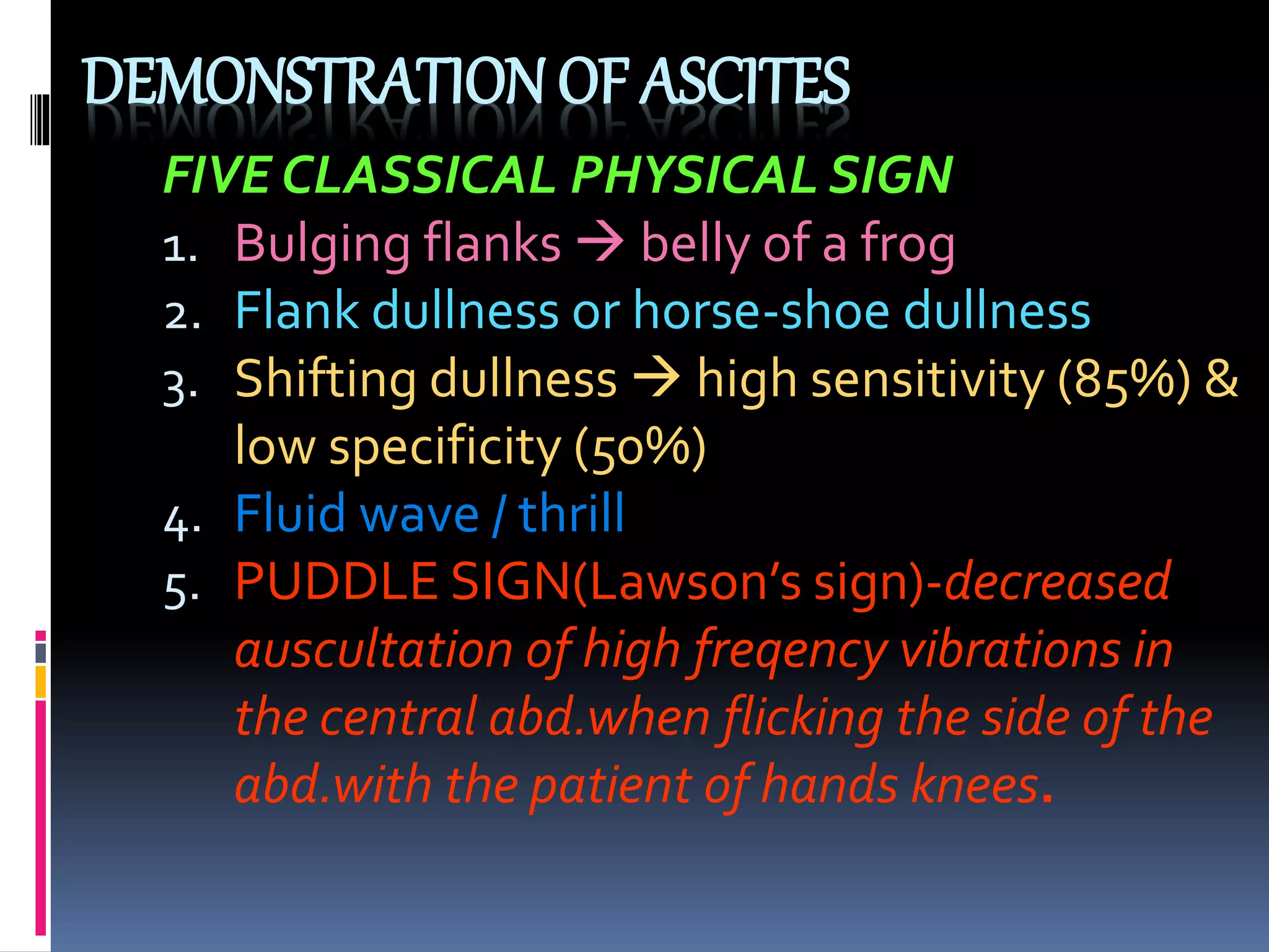Approach to ascites | PPTX