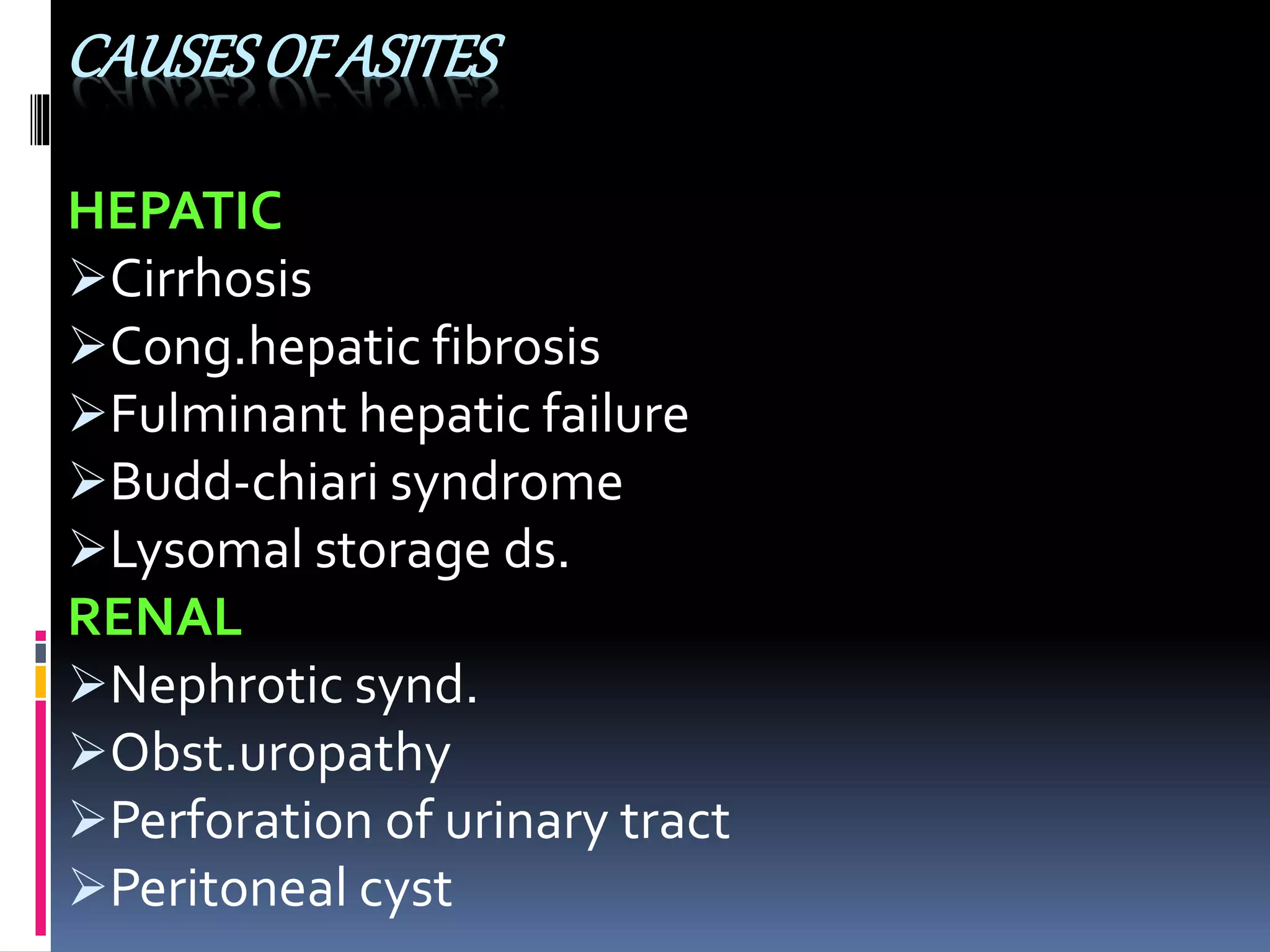 Approach to ascites | PPTX