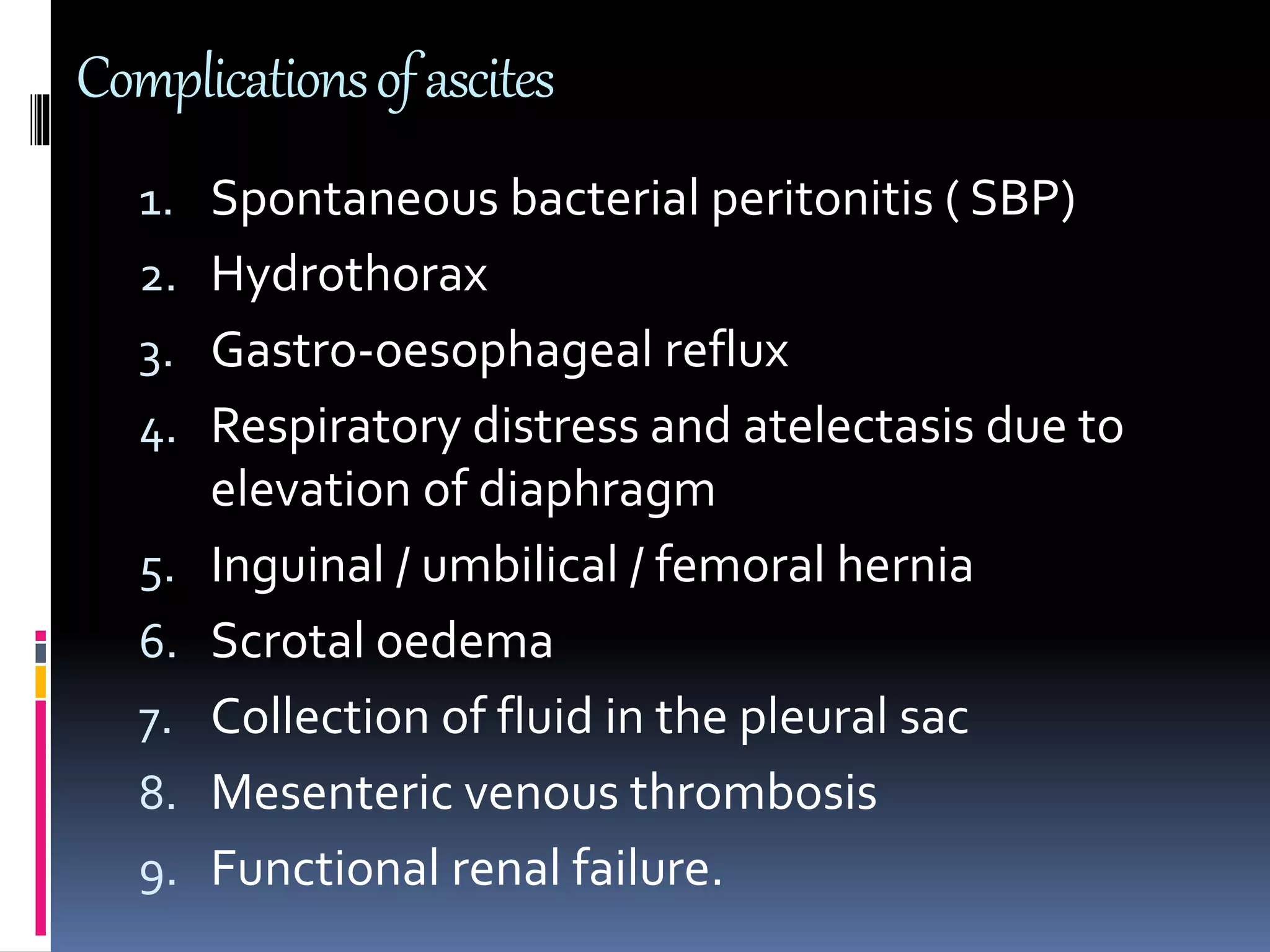 Approach to ascites | PPTX