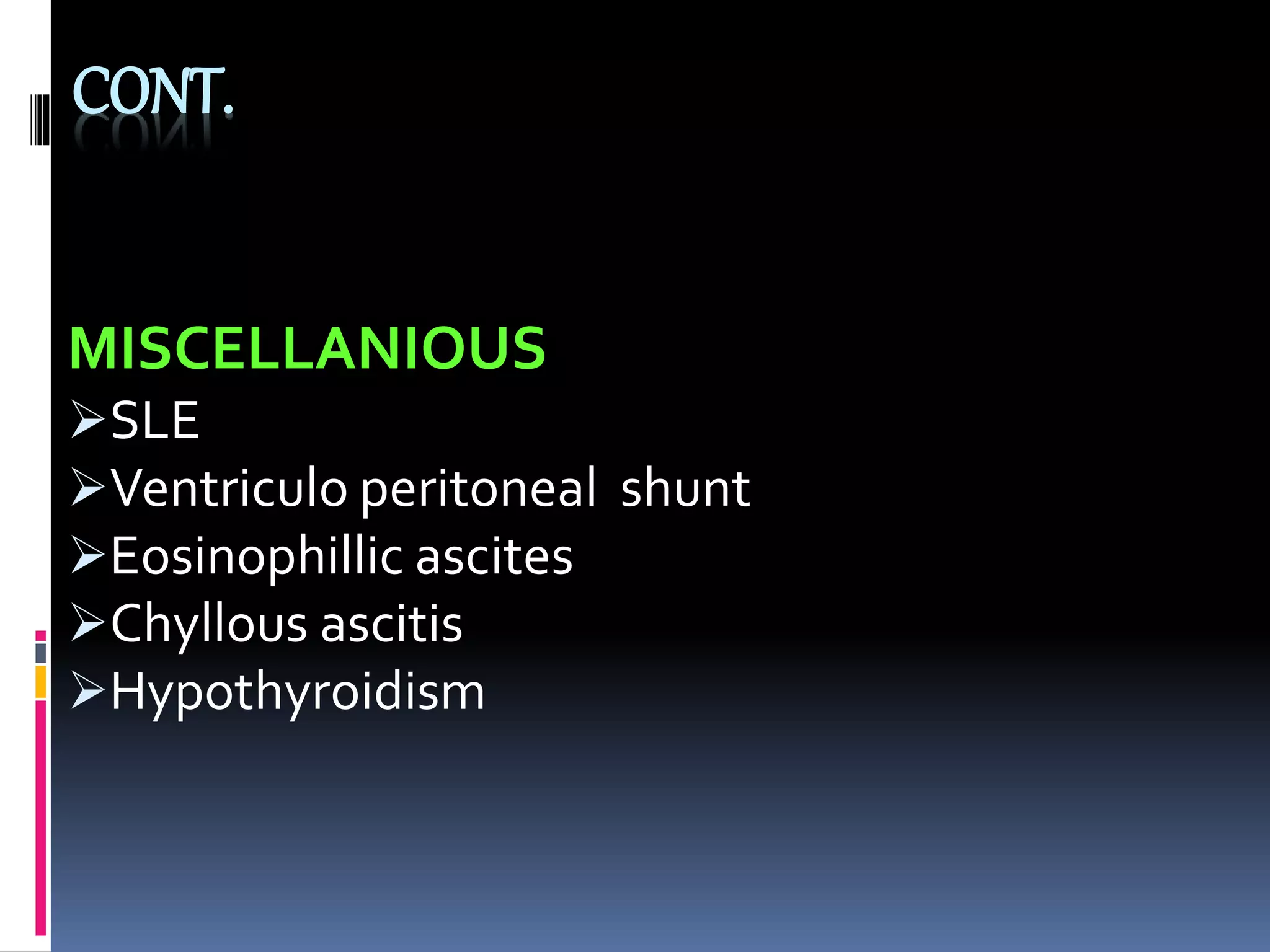 Approach to ascites | PPTX