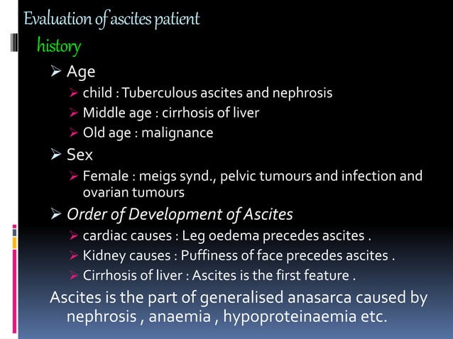 Approach to ascites | PPTX