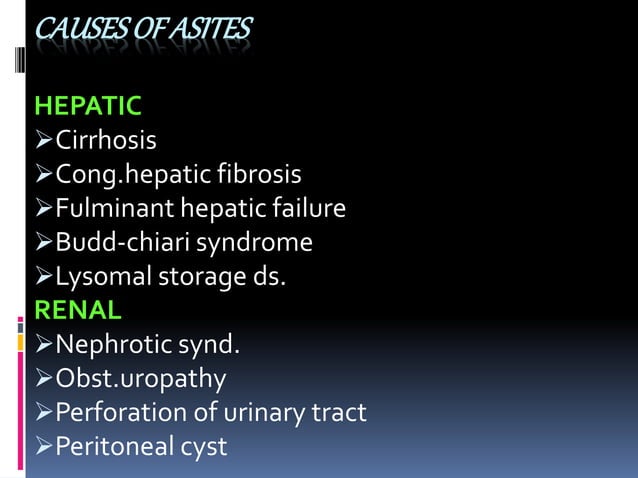 Approach to ascites | PPTX