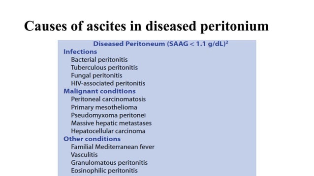 Approach to ascites | PDF | Blood Disorders | Diseases and Conditions