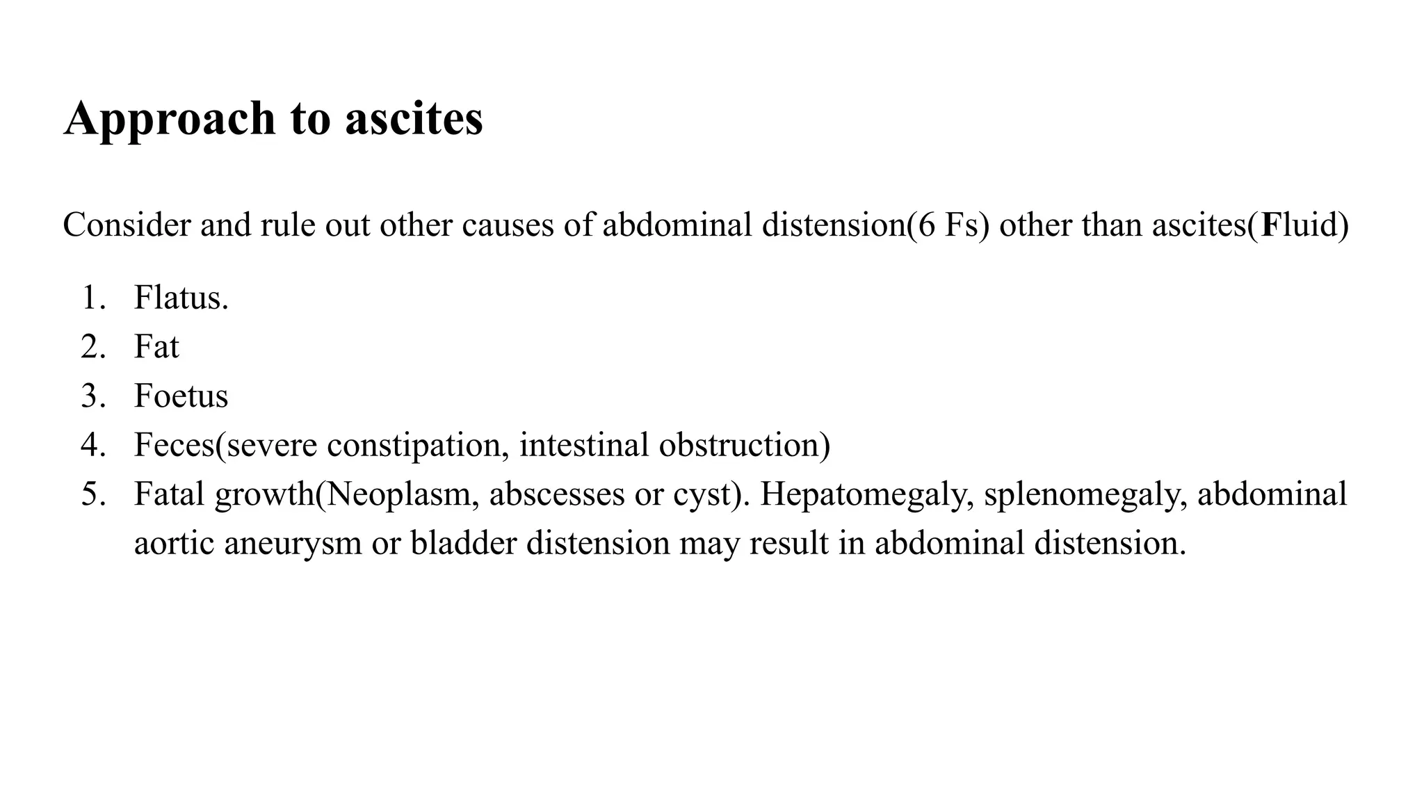 Approach to ascites, spontaneous bacterial peritonitis, hrs | PPTX