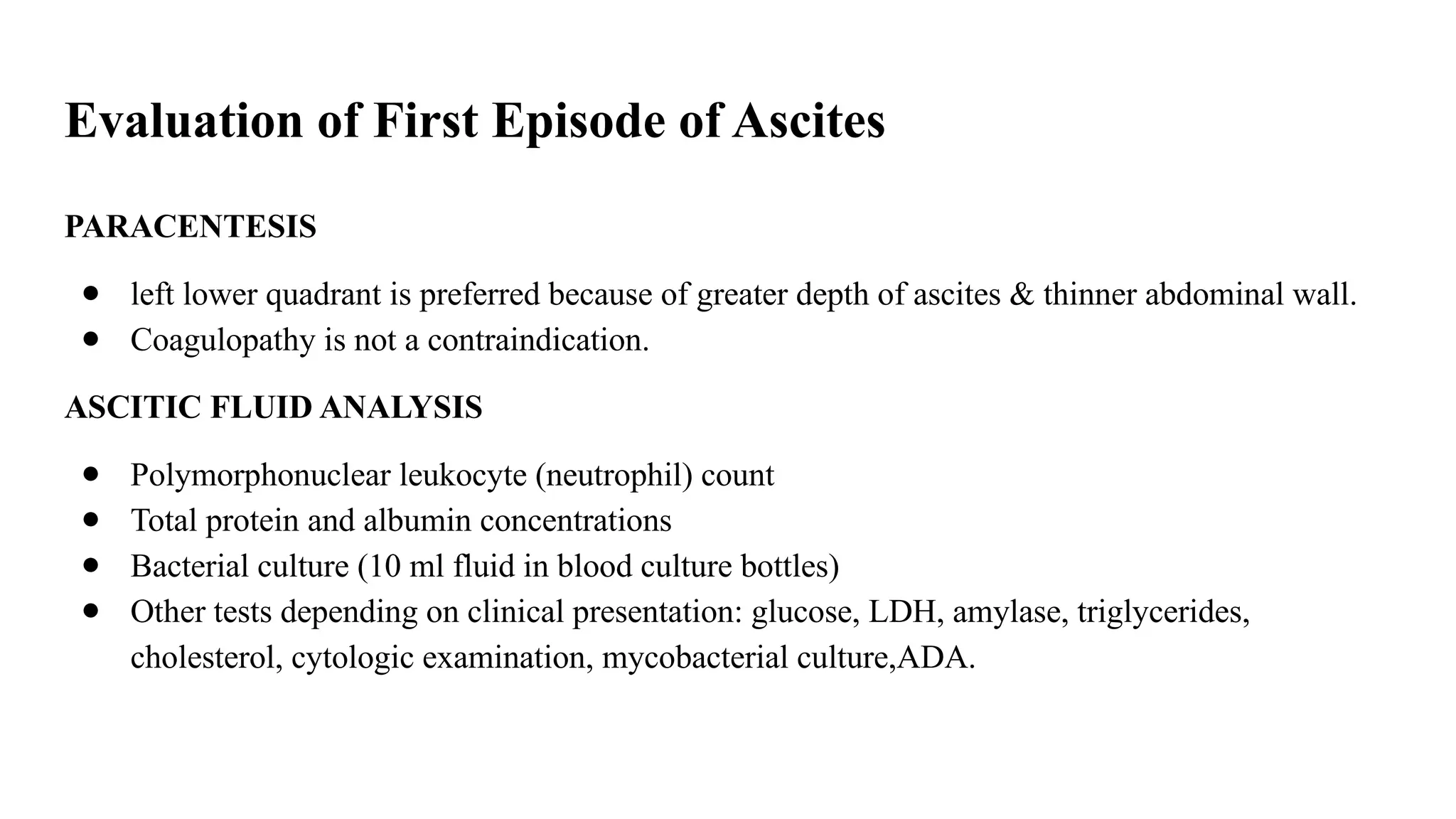 Approach to ascites, spontaneous bacterial peritonitis, hrs | PPTX