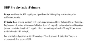 Approach to ascites, spontaneous bacterial peritonitis, hrs | PPTX