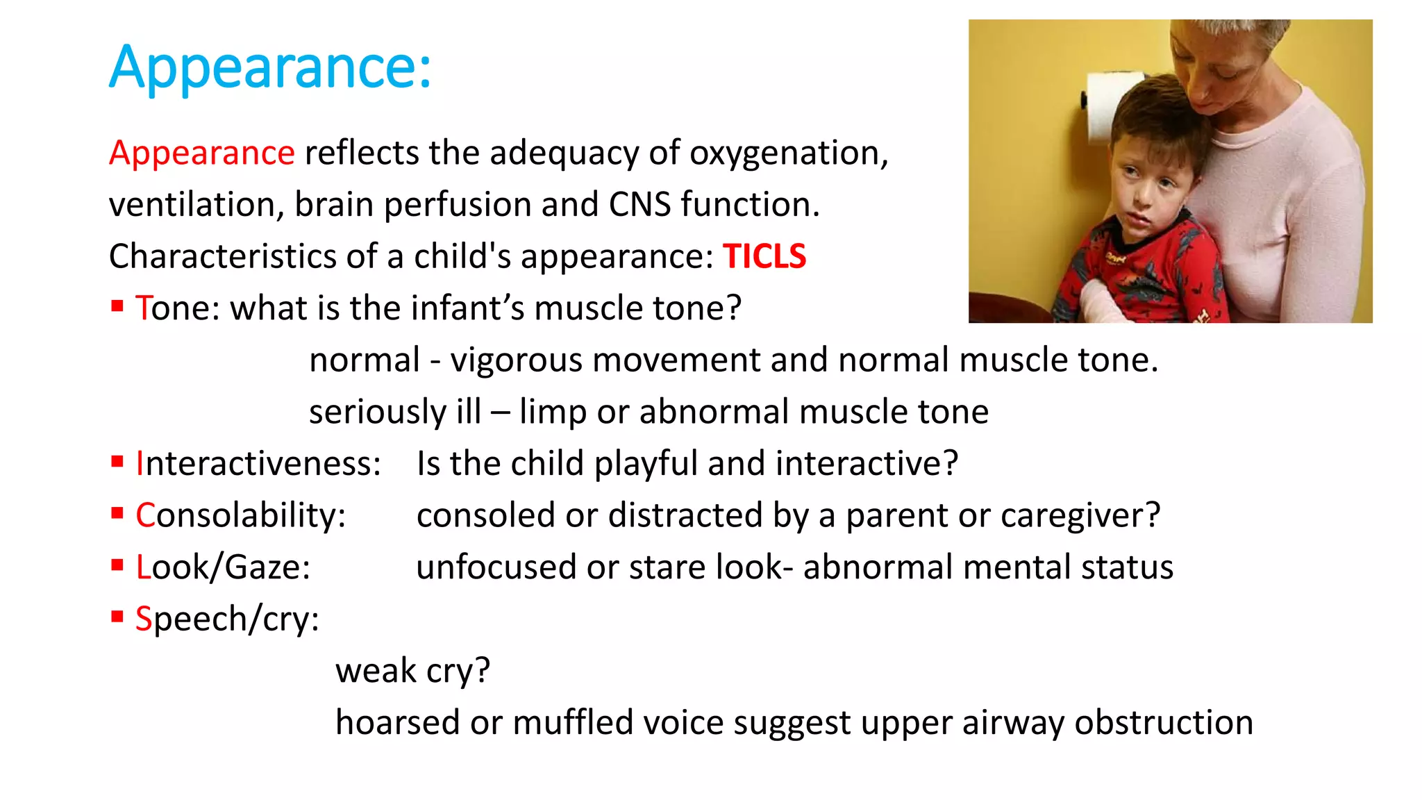 Approach to a sick child | PPTX