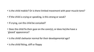 Approach to a sick child | PPTX
