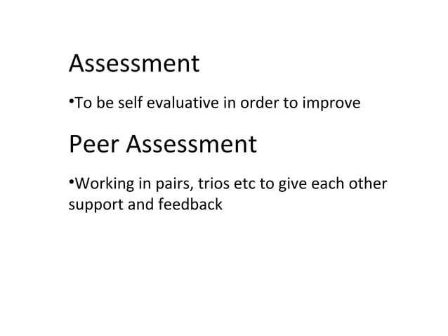 Approach To Assessment | PPT