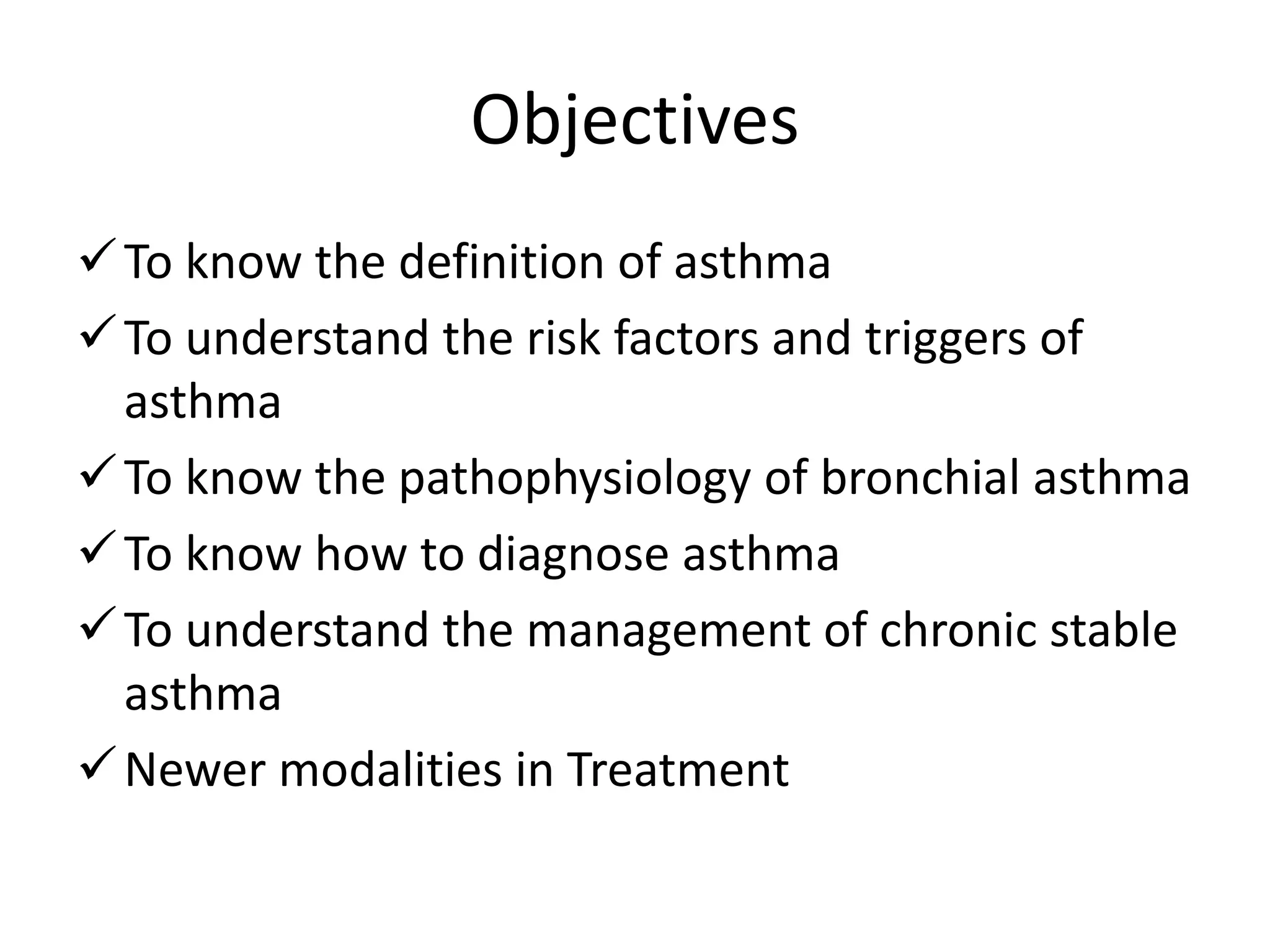 Approach to asthma | PPTX