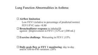 Approach to asthma and presentation of a clinical case | PPTX