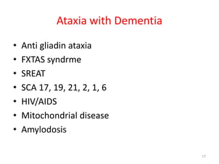 Approach to ataxia | PPTX