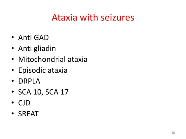 Approach to ataxia | PPTX