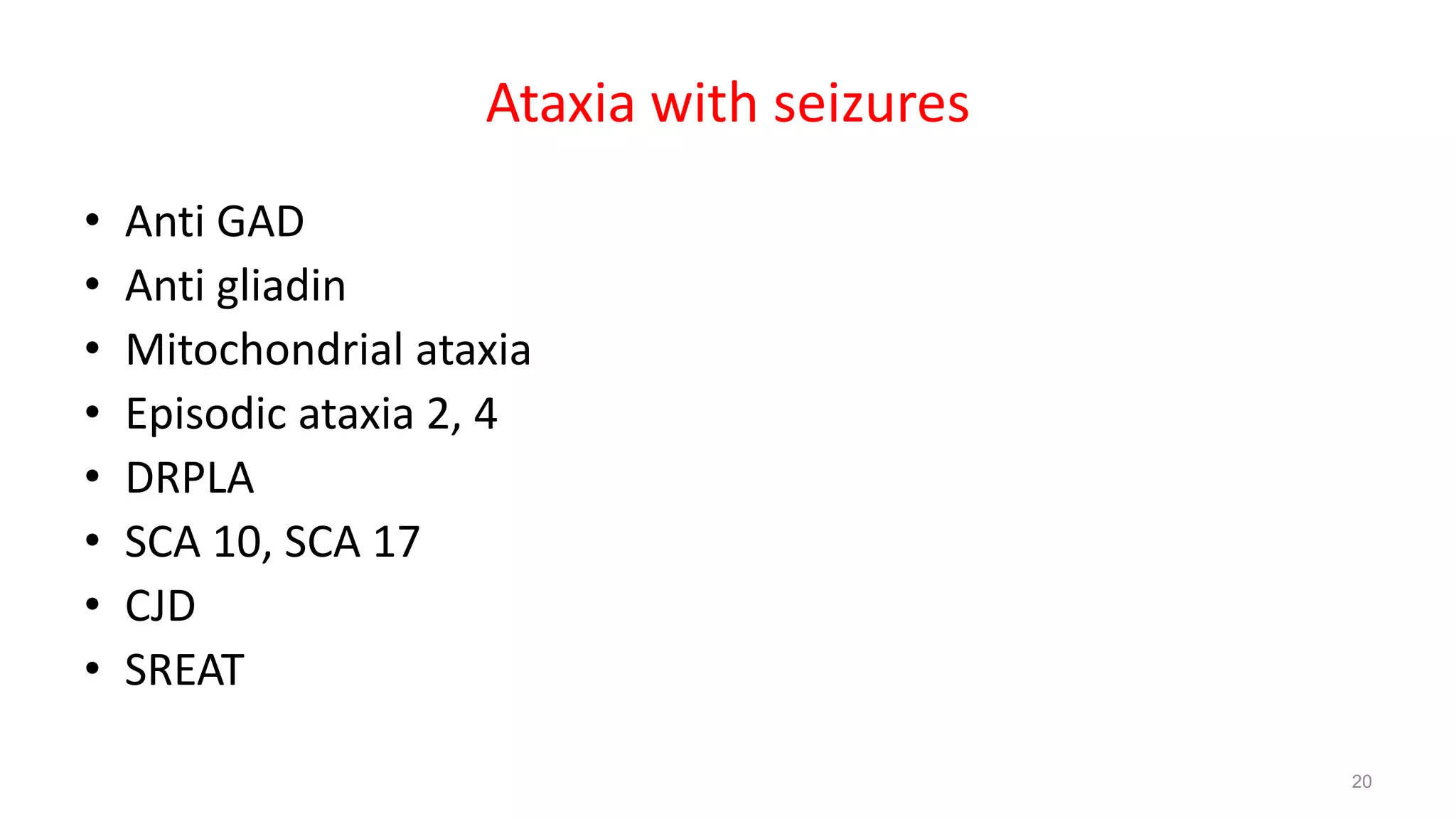 Approach to Ataxia | PPTX