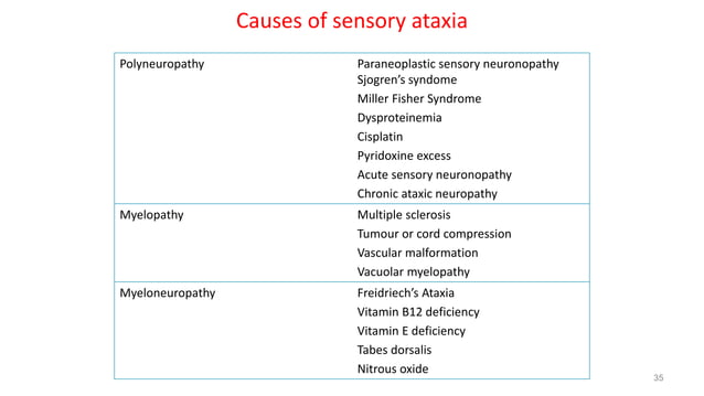 Approach to Ataxia | PPTX | Brain and Nervous System Disorders ...