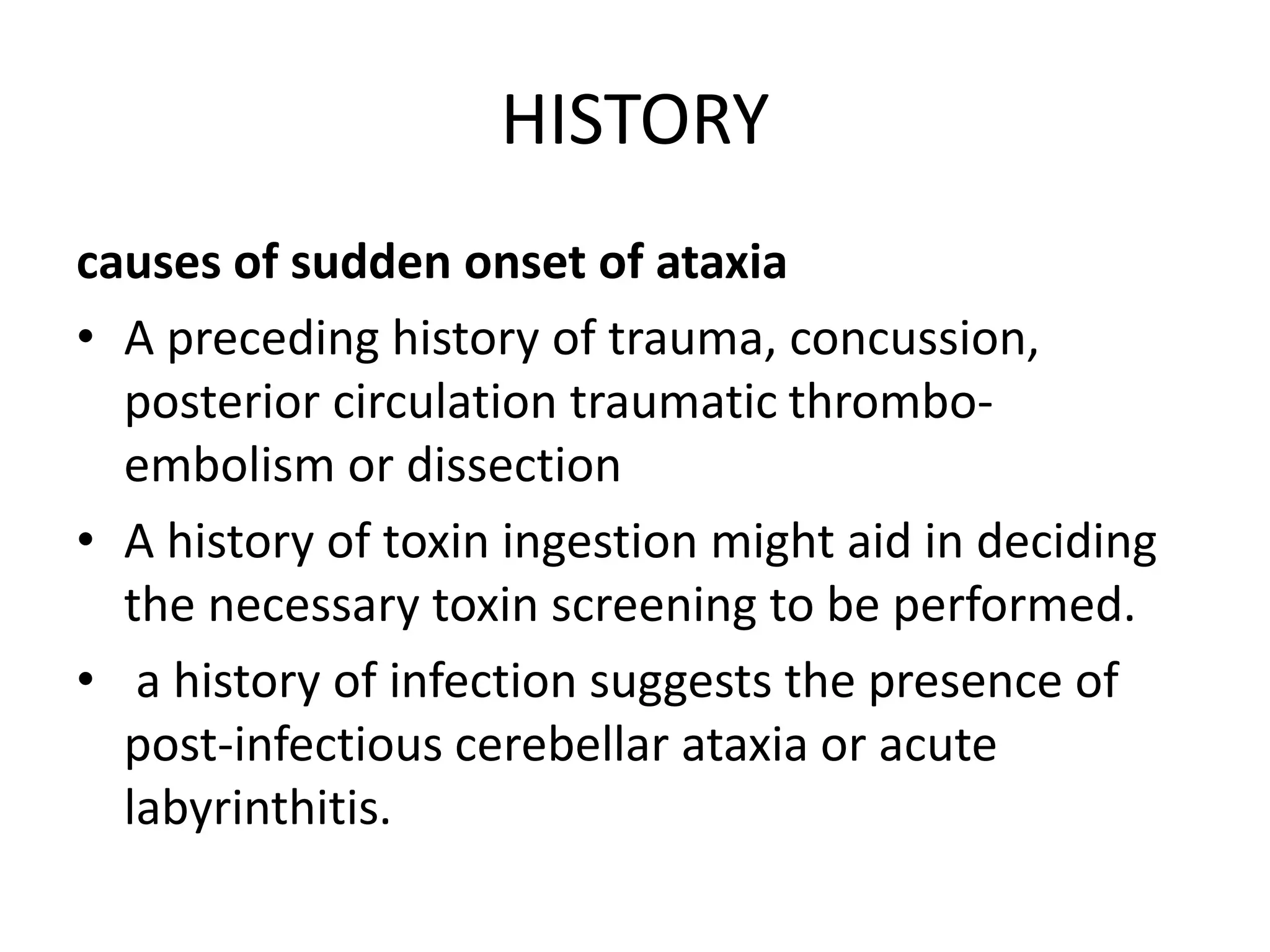 Clinical APPROACH TO a patient with ATAXIA.pptx