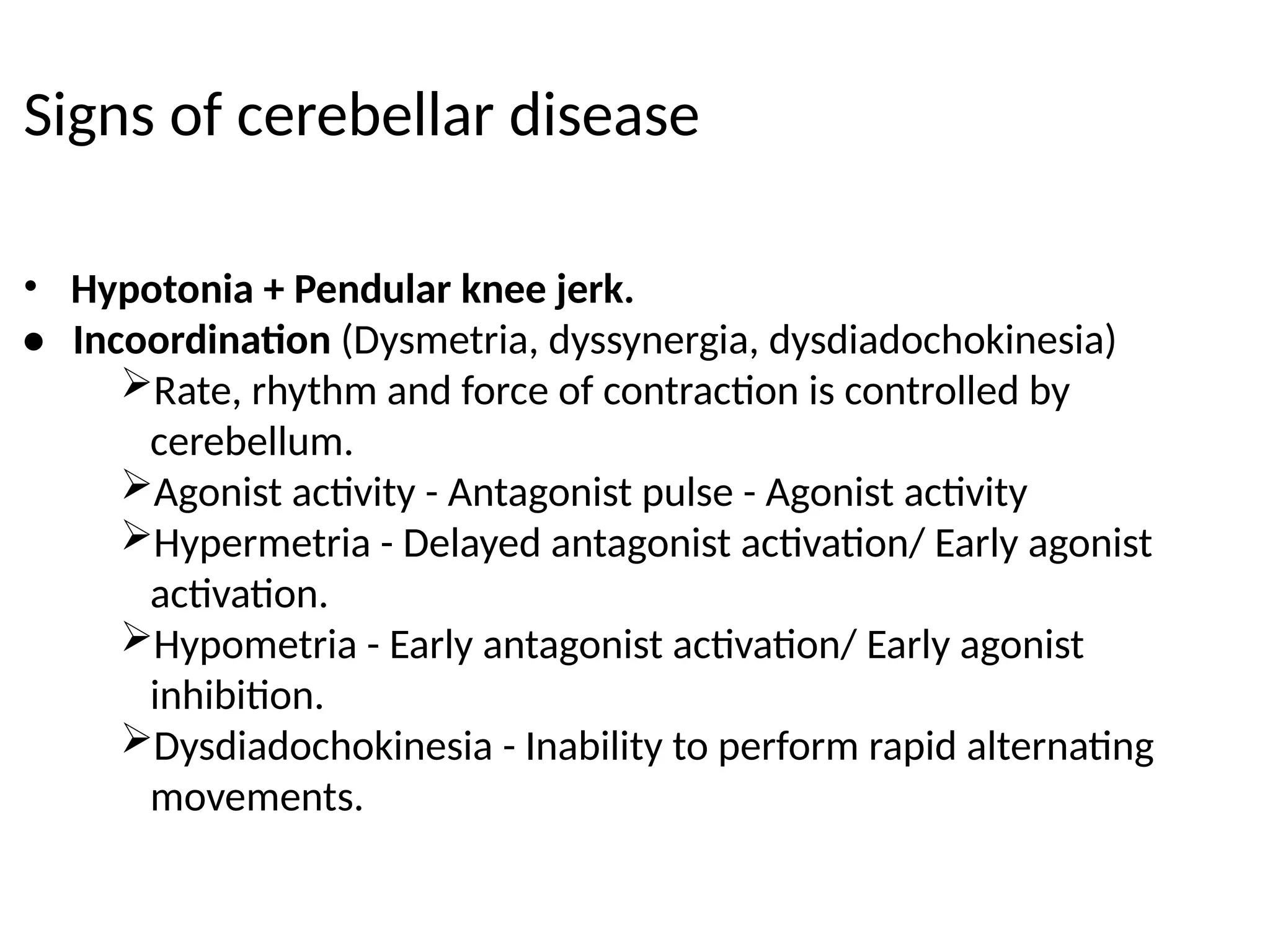 Approach to ataxia, types and diagnosis. Differentiation b/w sensory ...