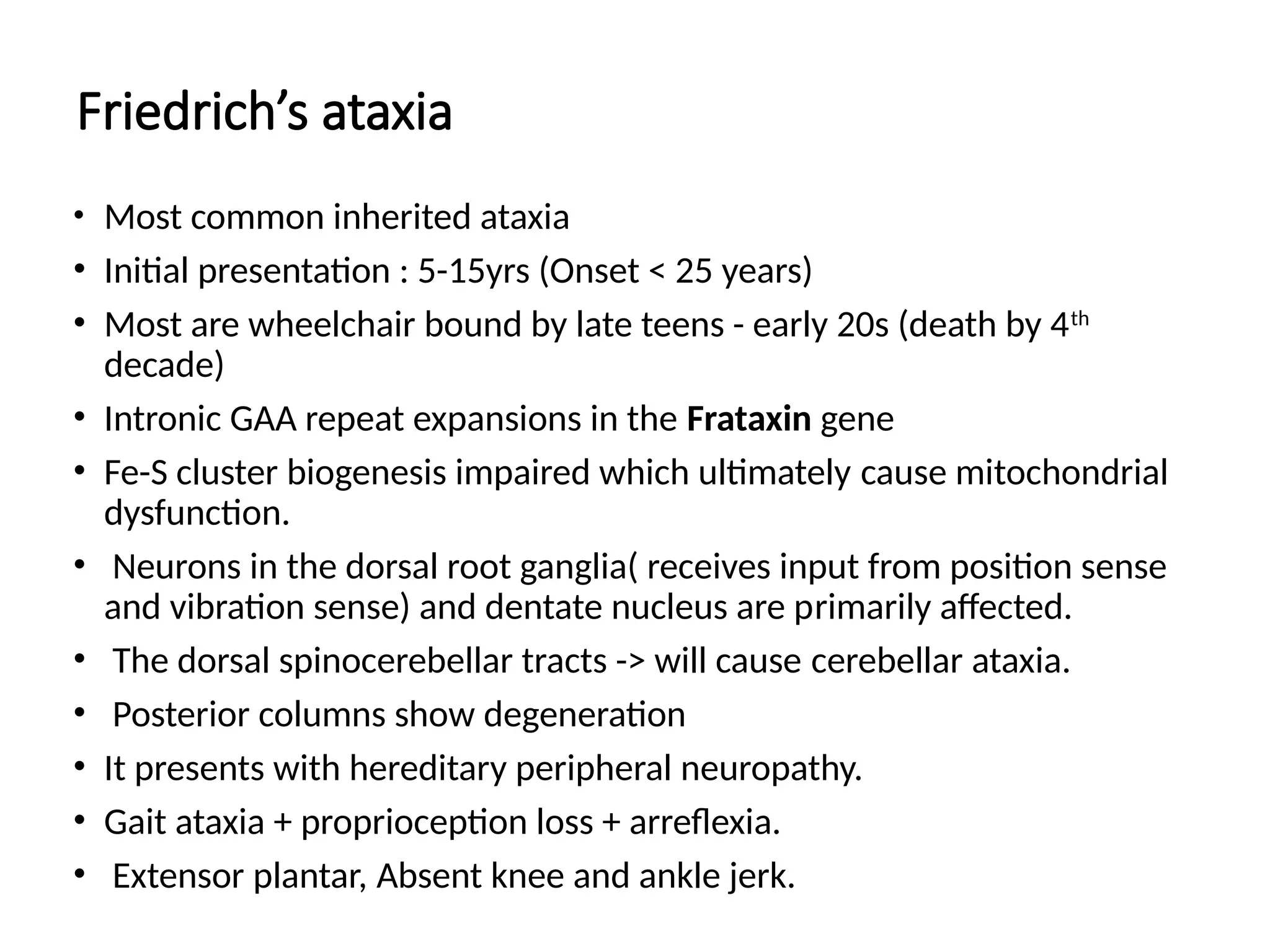 Approach to ataxia, how to diff b/w cerebellar and sensory, types ...