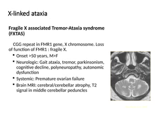 Approach to ataxia, how to diff b/w cerebellar and sensory, types ...