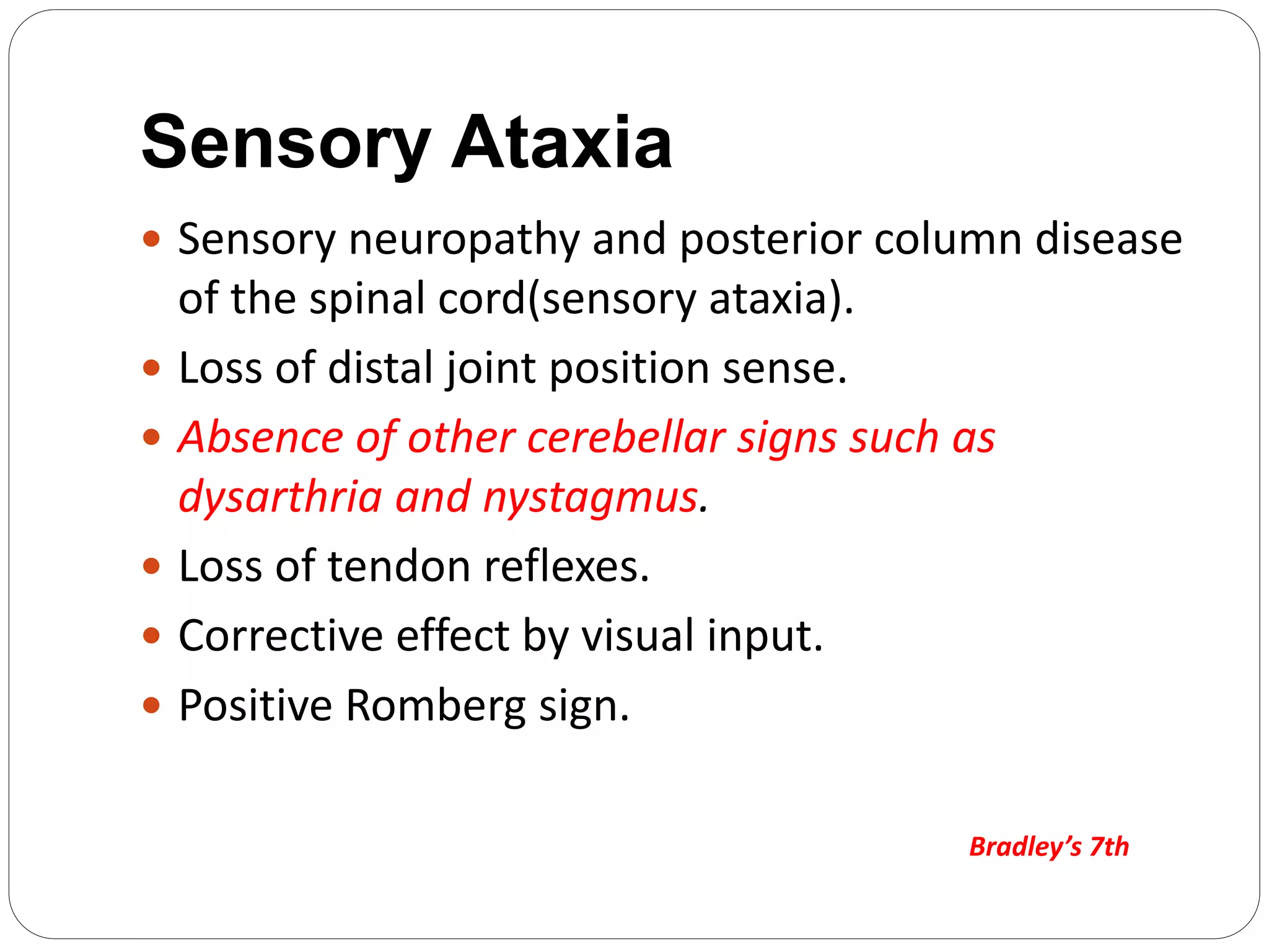 Approach to ataxia | PPTX