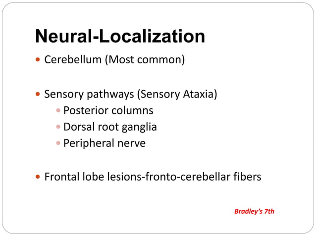 Approach to ataxia | PPTX