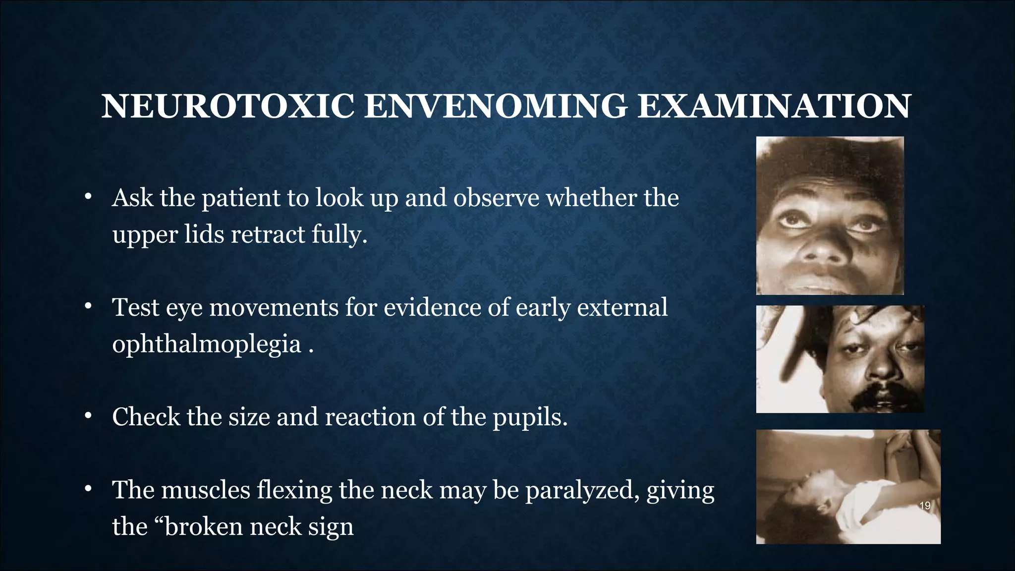 Approach to a victim of snake bite | PPT