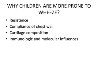 Approach to a wheezing child | PPTX