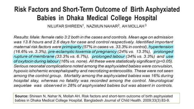 Approach to Baby of perinatal asphyxia | Dr Sonia Akter | Dr Habibur ...