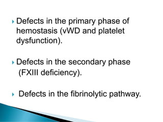 Approach to bleeding child | PDF