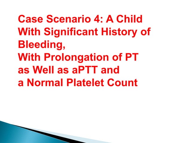 Approach to bleeding child | PDF | Blood Disorders | Diseases and ...