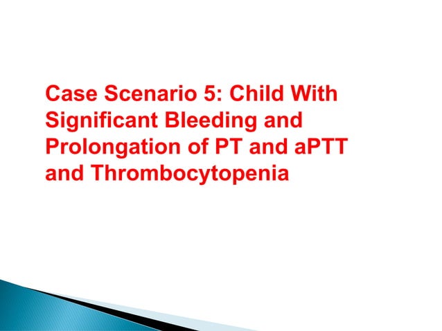 Approach to bleeding child | PDF | Blood Disorders | Diseases and ...