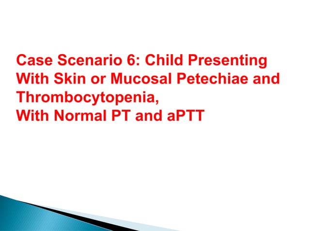 Approach to bleeding child | PDF | Blood Disorders | Diseases and ...