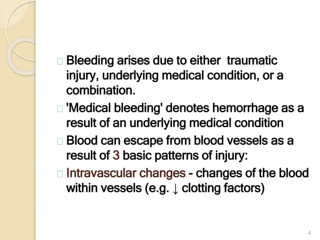 Approach to bleeding disorder | PPTX | Blood Disorders | Diseases and ...