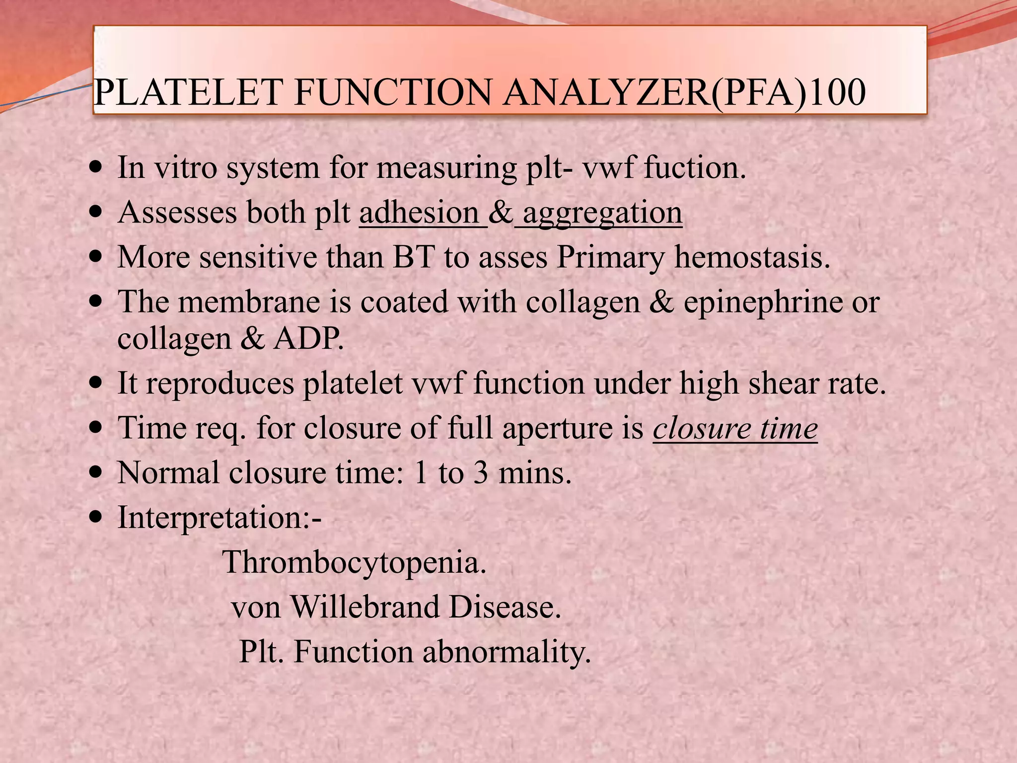 Approach to diagnosis of bleeding disorders | PPTX
