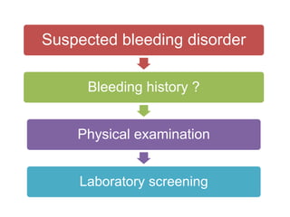 Approach to bleeding disorders | PPTX