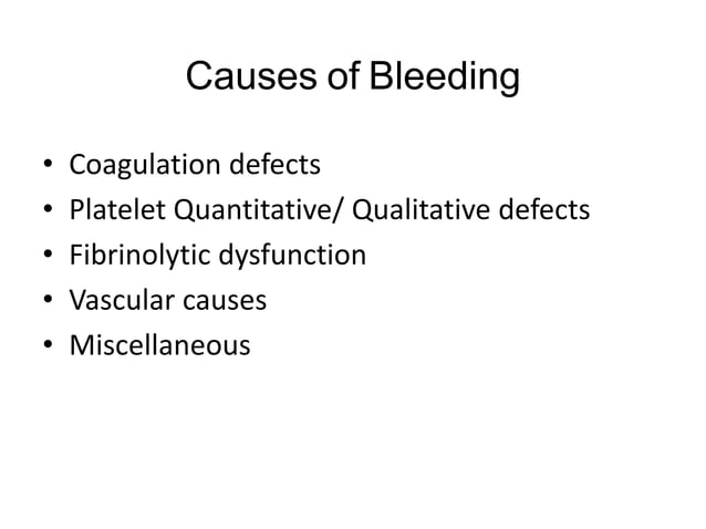 Approach to bleeding neonate | PPTX | Blood Disorders | Diseases and ...