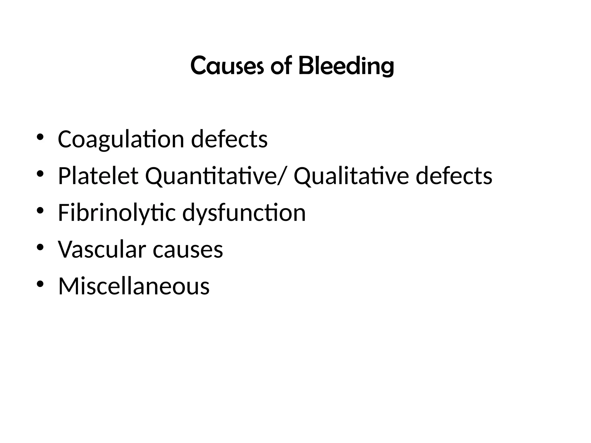 Approach to bleeding neonate-power point presentation | PPTX