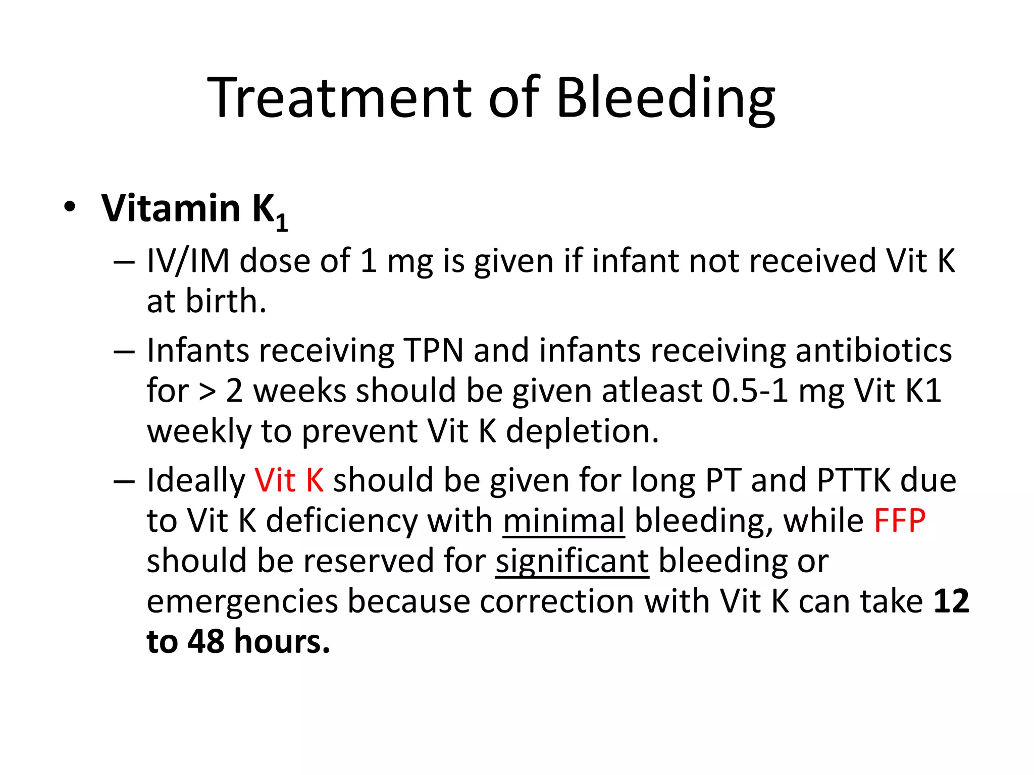Approach to bleeding neonate siddarth mahajan | PPTX