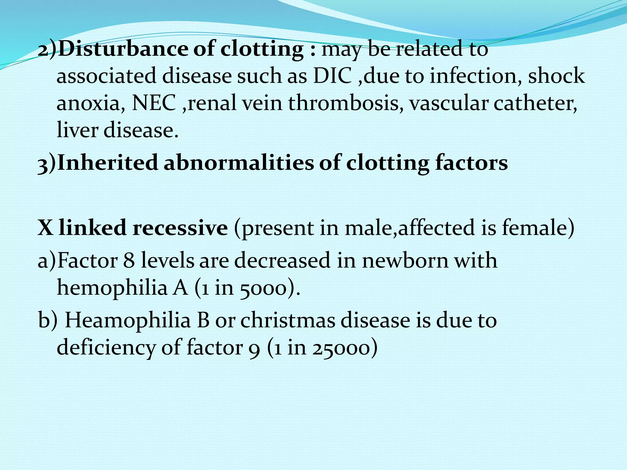 Approach to bleeding neonate final | PPTX