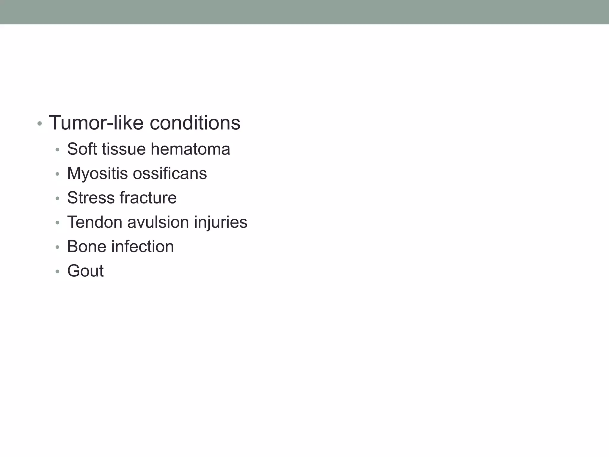 Approach to bone tumors | PPTX