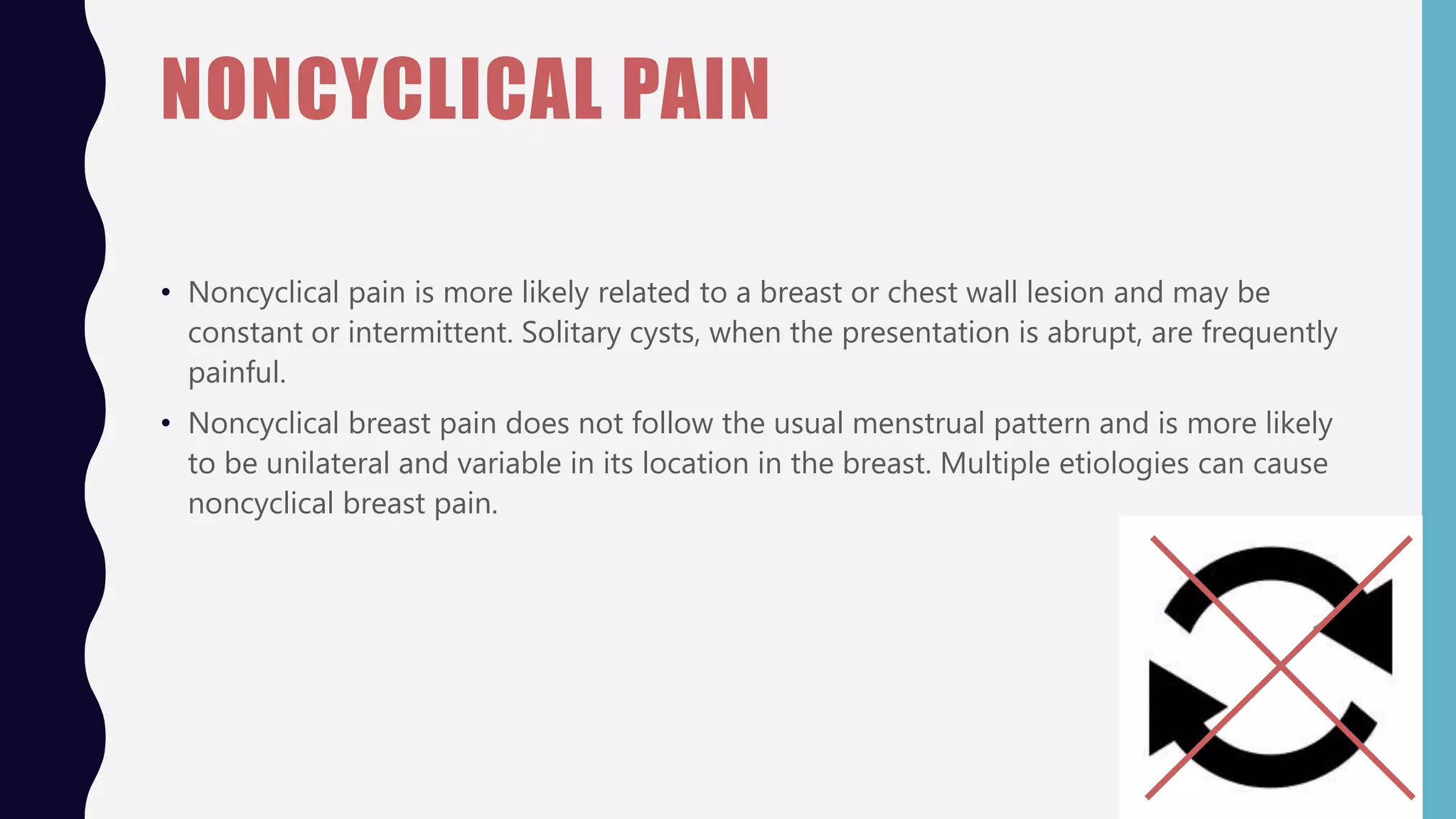 Approach to breast lump pain, nipple discharge | PPT