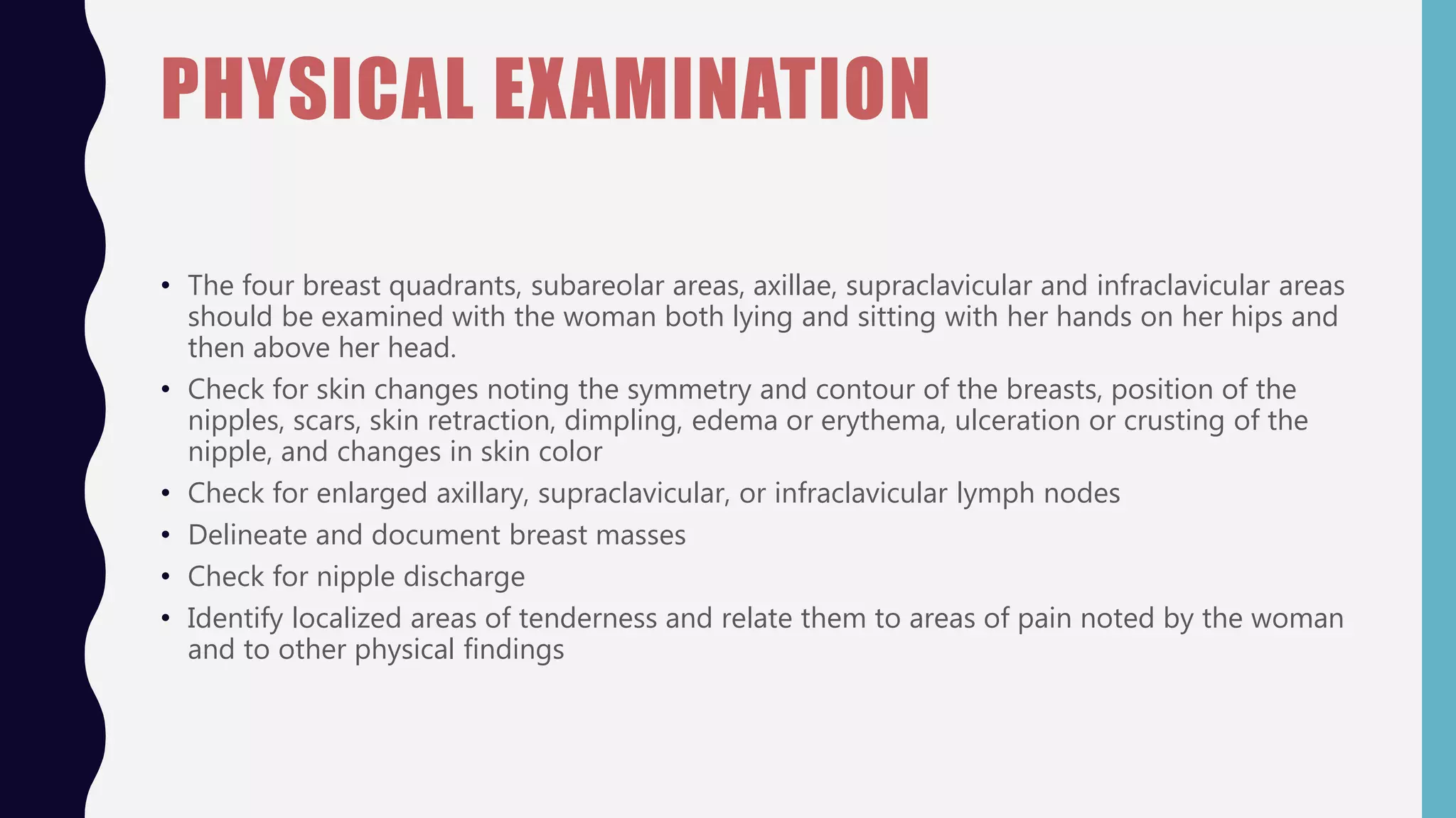 Approach to breast lump pain, nipple discharge | PPTX