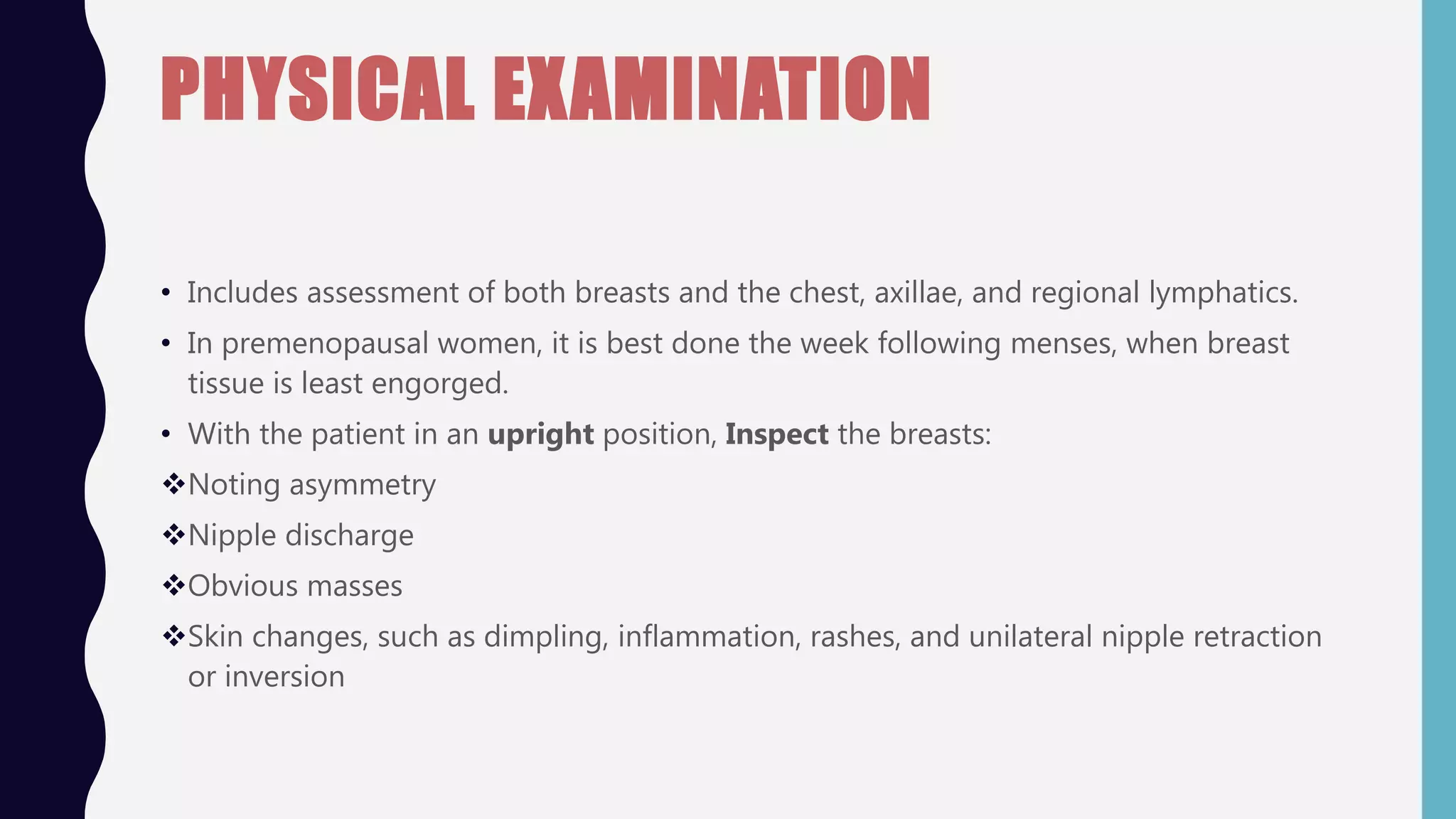 Approach to breast lump pain, nipple discharge | PPTX